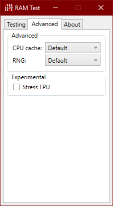RAM Test – Karhu Software